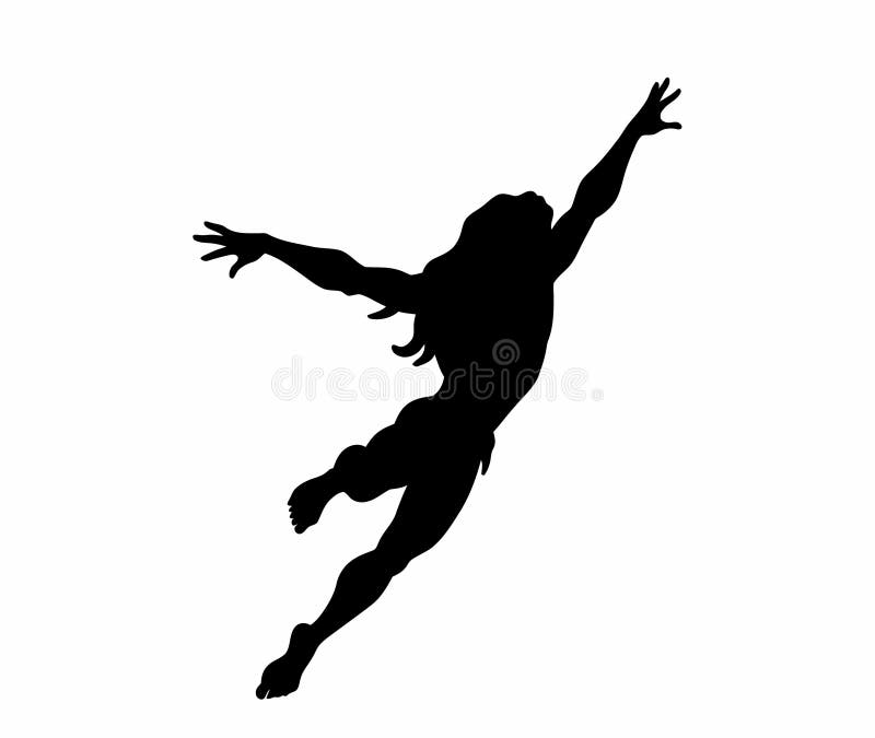 Tarzan silhouette stock vector. Illustration of tree - 376283530