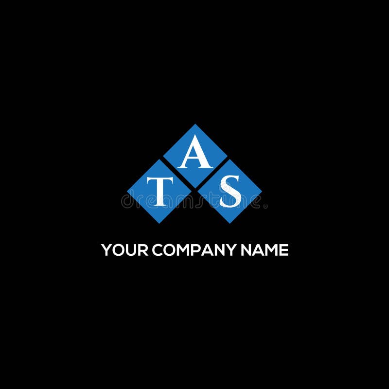Tas Letter Logo Design On Black Background Tas Creative Initials Letter Logo Concept Stock