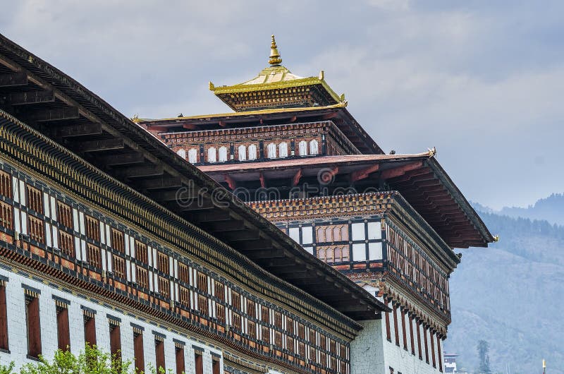 Tashichho Dzong, Timbu, Bhután Foto de archivo - Imagen de asia, reyes ...
