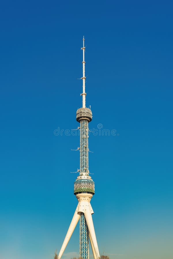 Tashkent Television Tower, Uzbekistan. Stock Image - Image of building ...