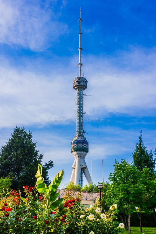 Tashkent Television Tower, Uzbekistan Stock Photo - Image of landmark ...