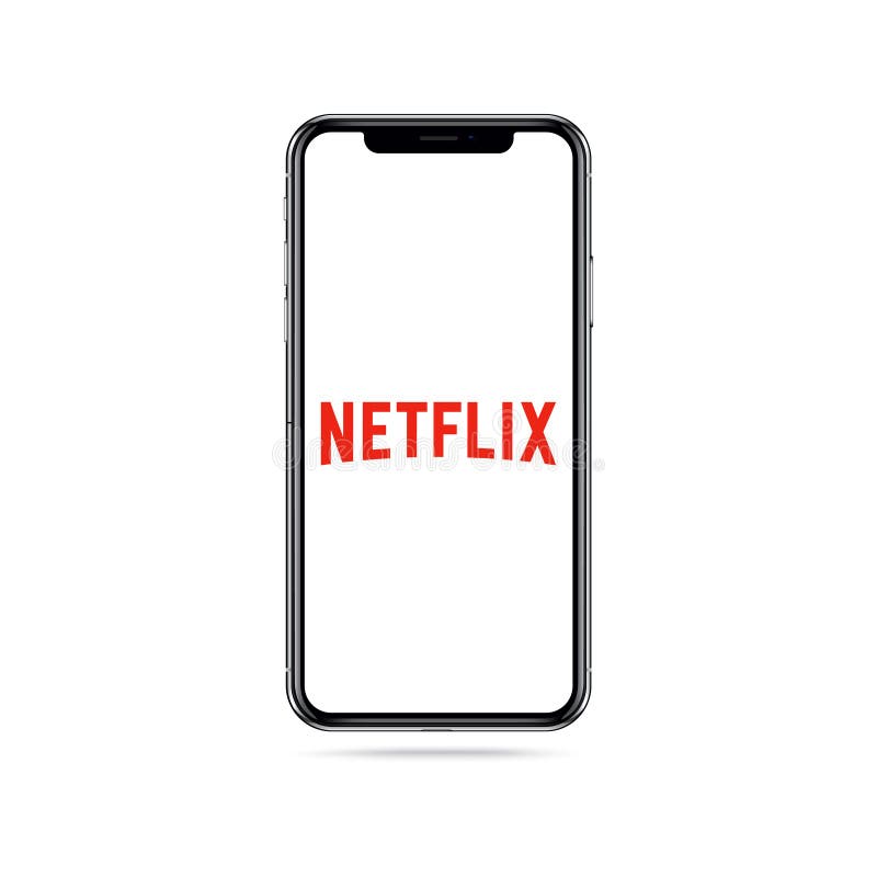 Netflix App Logo Icon on Iphone Screen Editorial Stock Photo ...