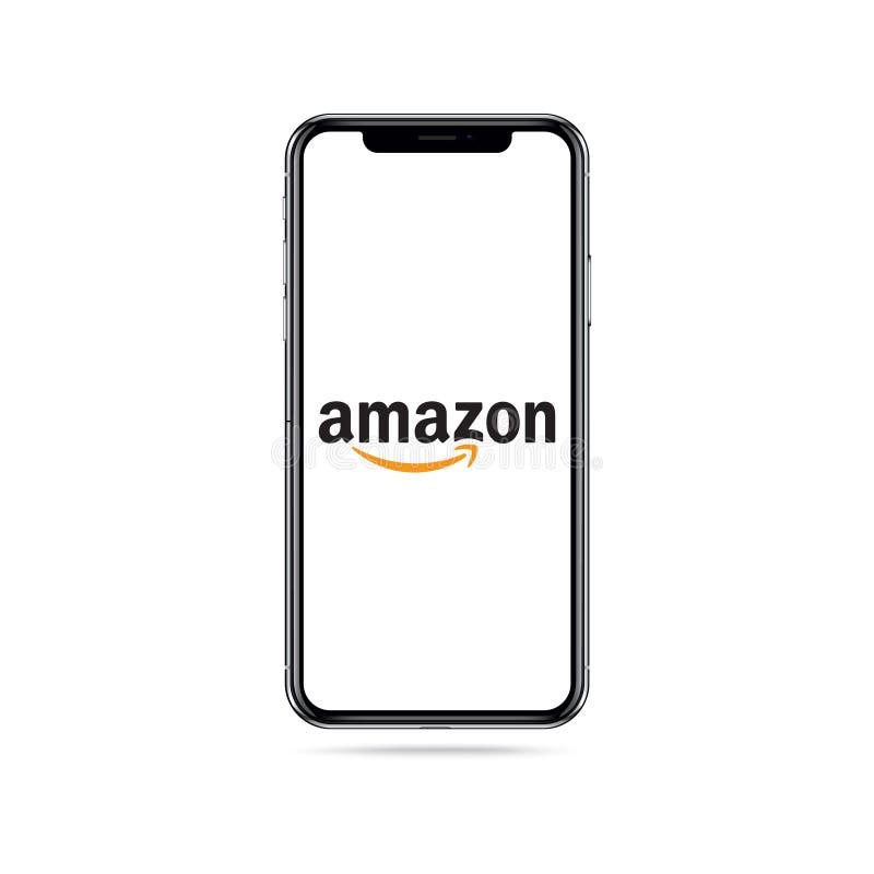 Amazon App Icon Logo on Iphone Screen Editorial Image - Illustration of ...