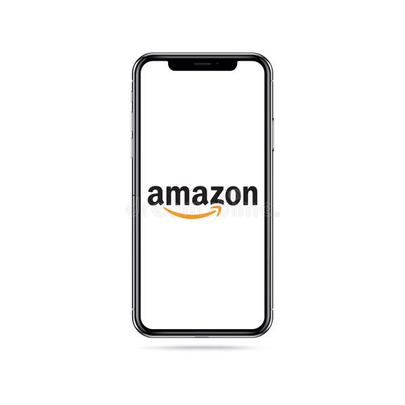Amazon App Icon Logo on Iphone Screen Editorial Image - Illustration of ...