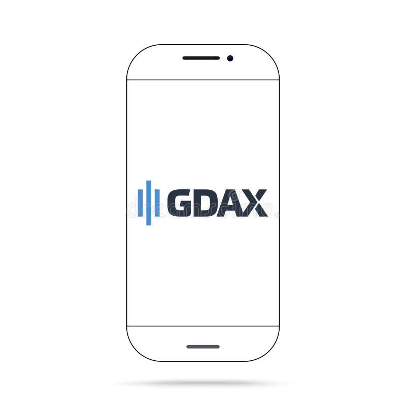 GDAX Cryptocurrency Icon Vector Iphone Editorial Photography ...