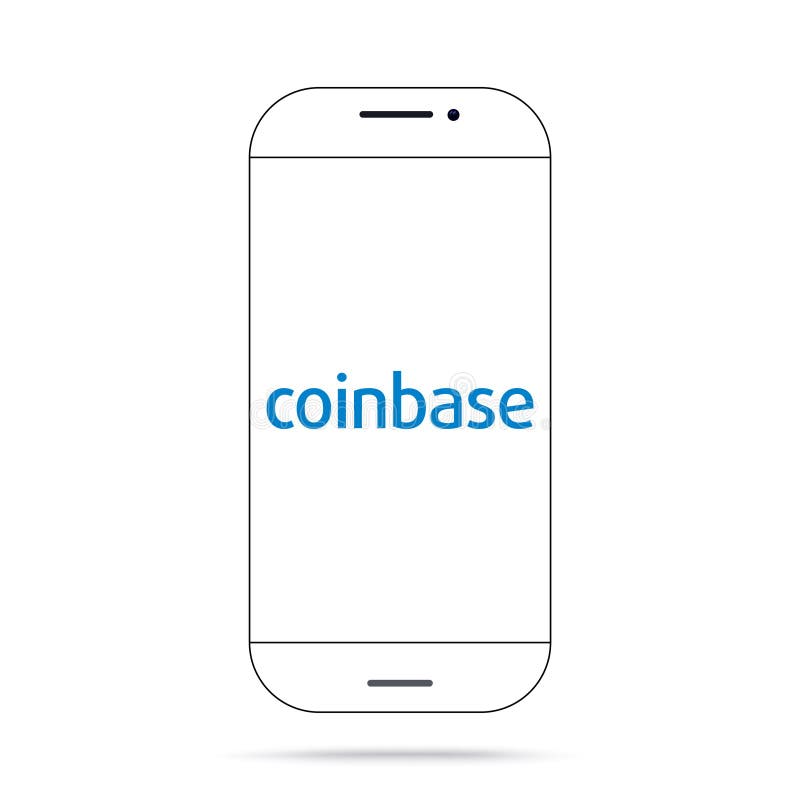 Coinbase Cryptocurrency Icon Vector Iphone Editorial Photography ...
