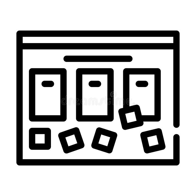 Task Board Line Icon Vector Black Illustration Stock Vector ...