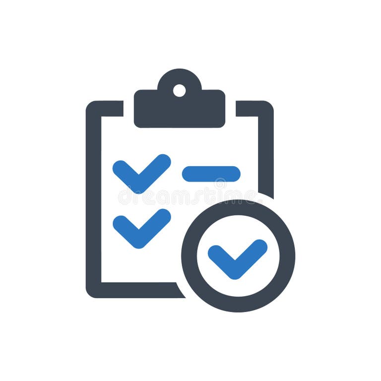 Task Checklist Clipboard Icon Stock Vector - Illustration of clipboard ...