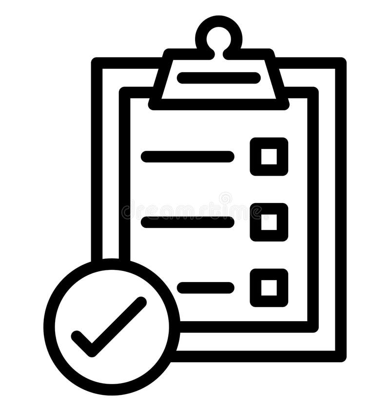 Task Complete Isolated Vector Icon that Can Be Easily Modified or ...