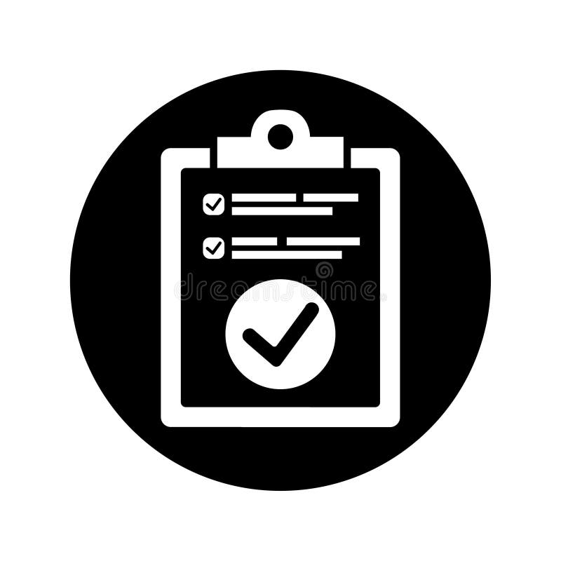 Task Done Tick Successful Business Icon Simple Elements Logo Stock ...