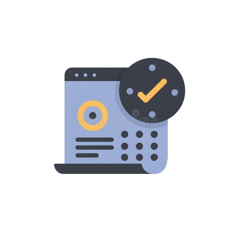 Task Completed Icon stock illustration. Illustration of planning ...
