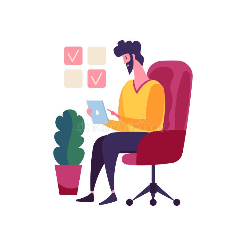 Successful Task Completion Concept Stock Illustration - Illustration of ...