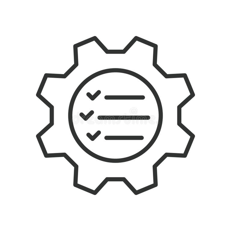 Task Completion, Icon in Line Design. Productivity, Checklist, Task ...