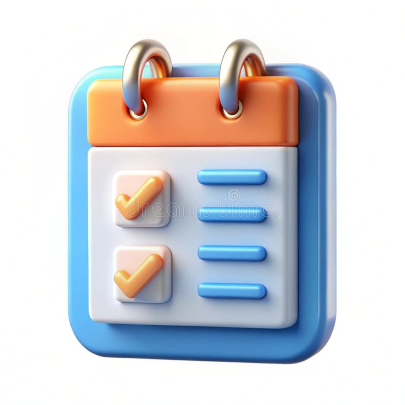Daily task 3D icon stock illustration. Illustration of management ...