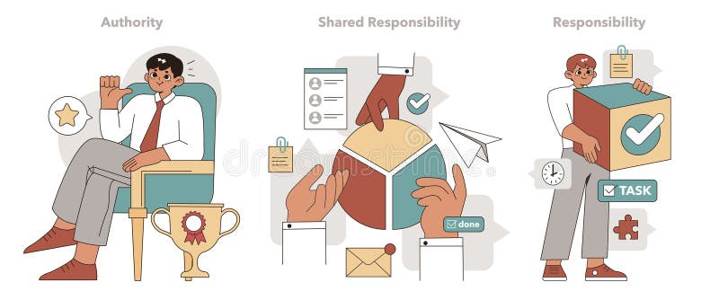 Task Delegation Concept. Vector Illustration. Stock Vector ...