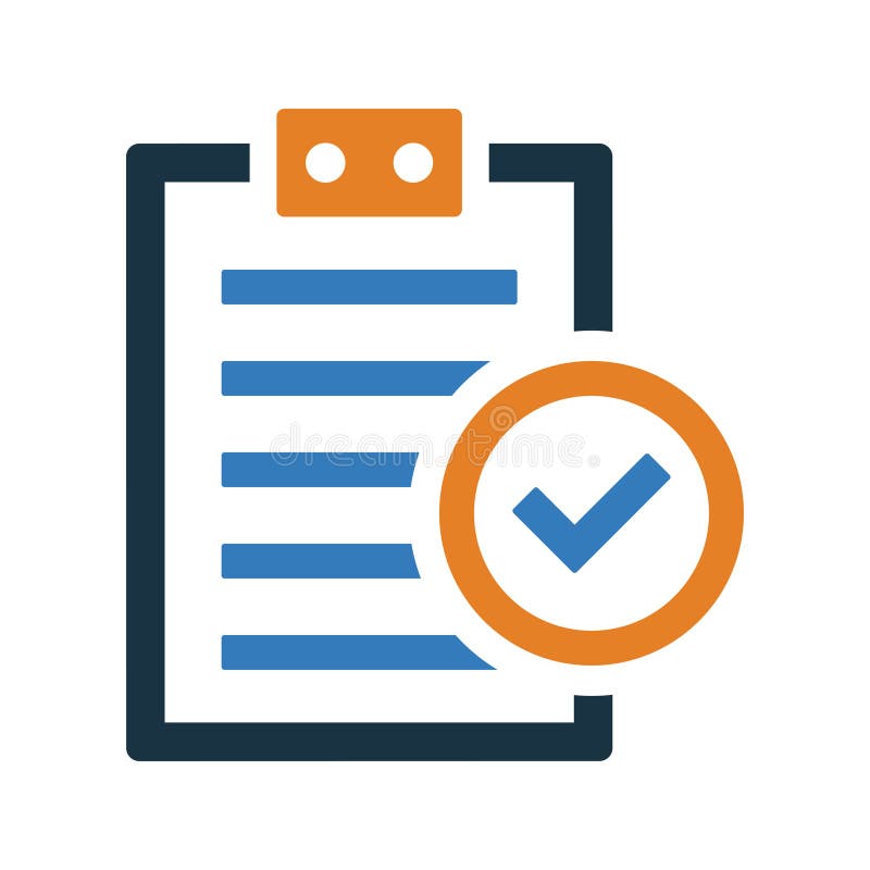 Task done icon stock illustration. Illustration of list - 269757256