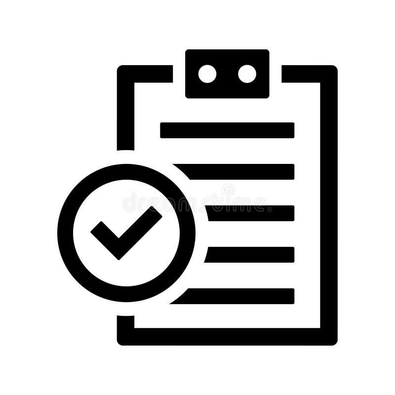 Task done icon stock illustration. Illustration of contract - 269757258