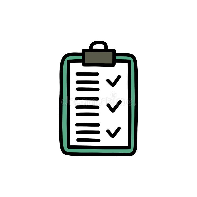 Task Doodle Icon, Vector Color Line Illustration Stock Vector ...