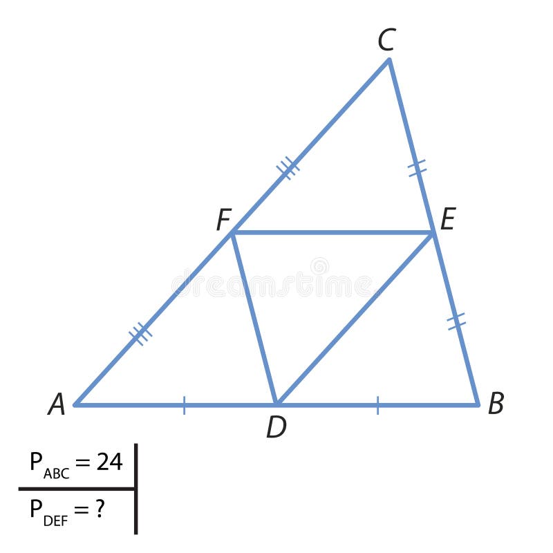 Midpoints of Triangle Divide Triangle into Four Equal Triangles Vintage ... Midpoints of Triangle Divide Triangle into Four Equal Triangles Vintage ...