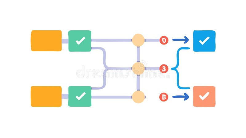 Task Flow Diagram - Project Management Workflow, Vector Design ...