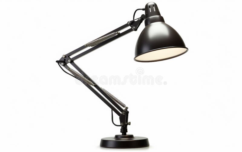 Task Lamp on White Background Stock Illustration - Illustration of ...