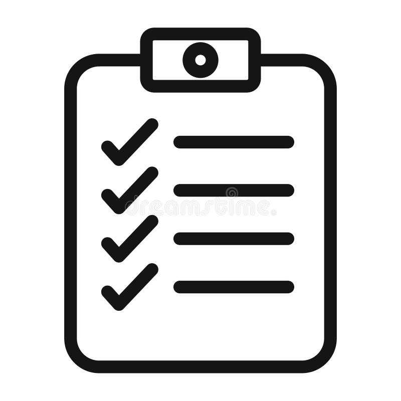 Task List Check Icon Perfect for To-Do Lists and Task Management Stock Vector - Illustration of ...