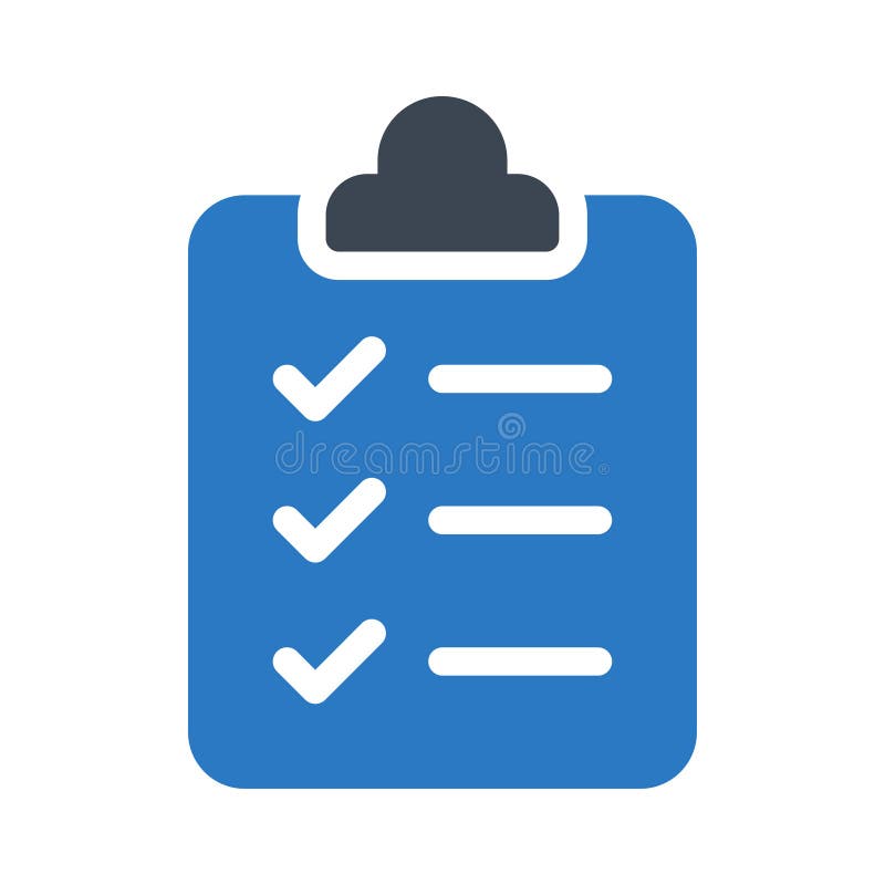 Task List Glyph Colour Vector Icon Stock Vector - Illustration of pack ...