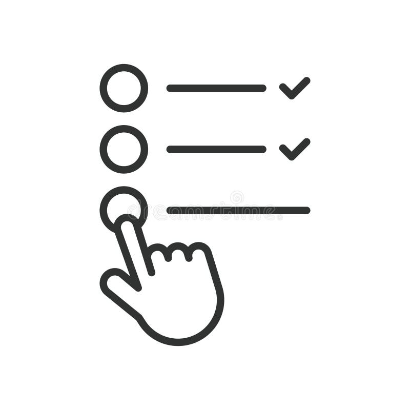 Task List, Icon in Line Design. Task List, To-do List, Checklist, Task Management, daily Tasks ...