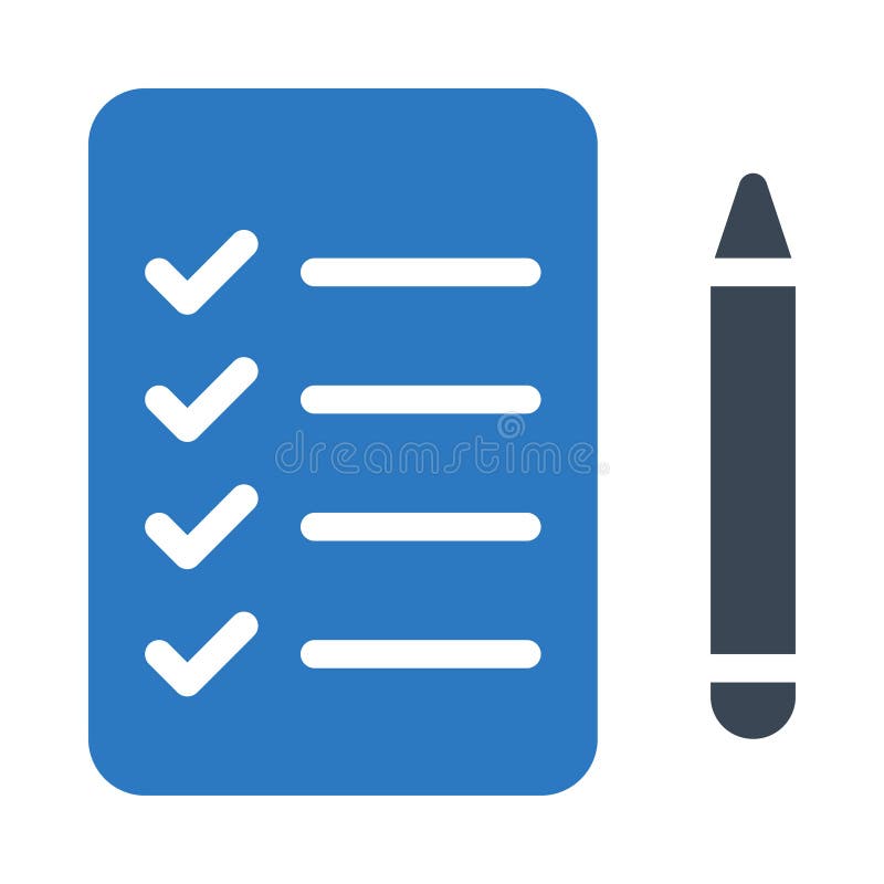 Task List Vector Glyph Color Icon Stock Illustration - Illustration of ...