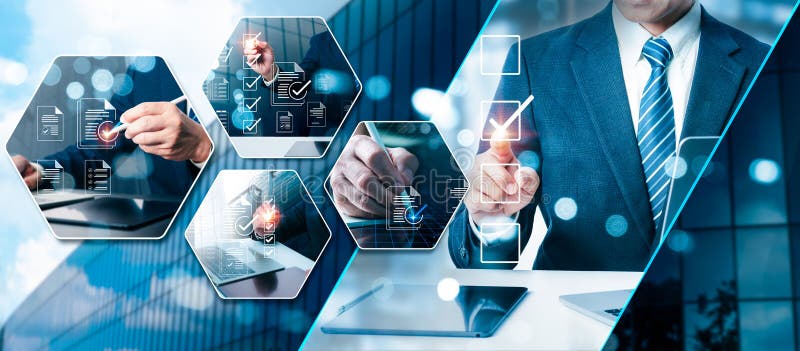 Task Management with a Checklist and Clipboard, Completing Online ...