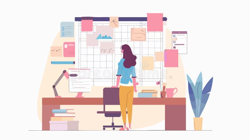 A Task Management Concept, Illustrating Time Organization, Planning ...