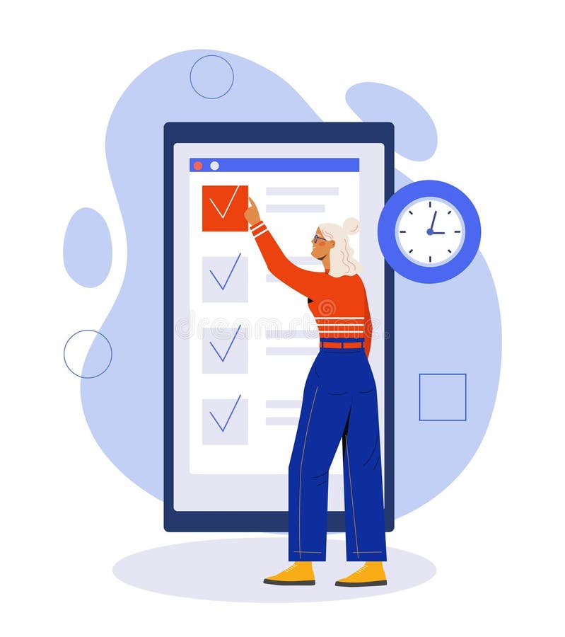 Task management concept stock vector. Illustration of cartoon - 256765226