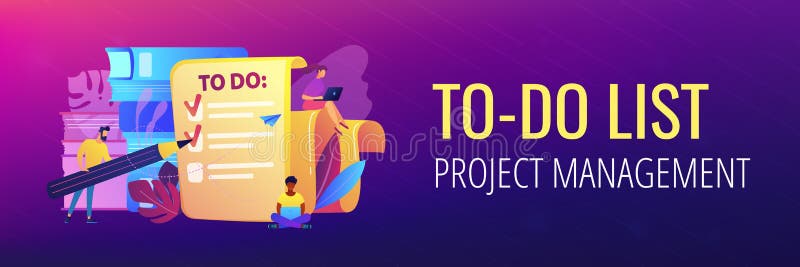 Task Management it Header or Footer Banner Stock Vector - Illustration ...