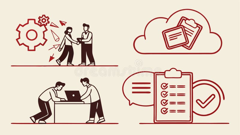 Task Management Icons Checklist and Project Planning Symbols Collection ...