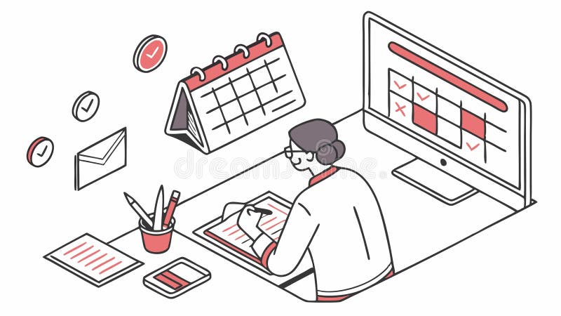 Task Management and Scheduling, Digital Planning, Vector Design ...