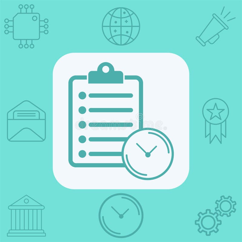 Task Management Vector Icon Sign Symbol Stock Vector - Illustration of ...