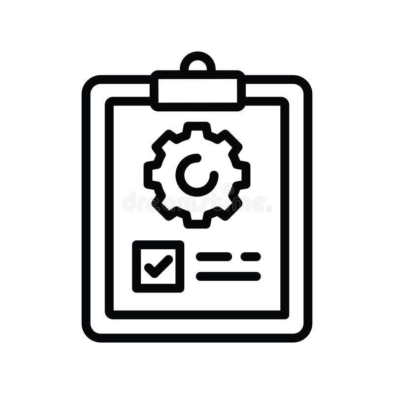 Task Vector Outline Icon Style Illustration. EPS 10 File Stock Vector ...