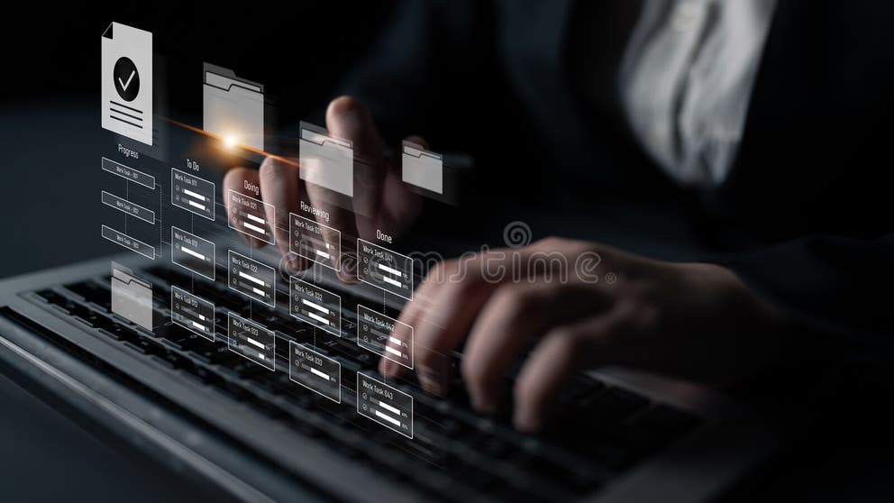 Task Management Workflow and Project Progress Tracker Latch Stock Image - Image of tracker ...