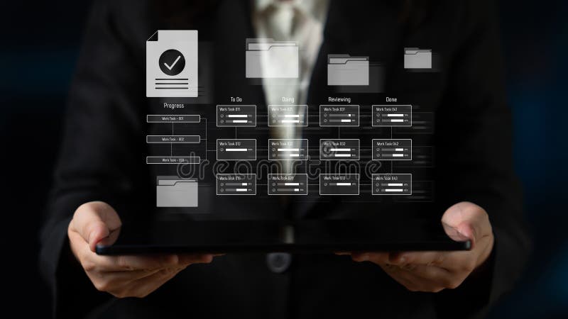 Task Management Workflow and Project Progress Tracker Latch Stock Image - Image of management ...