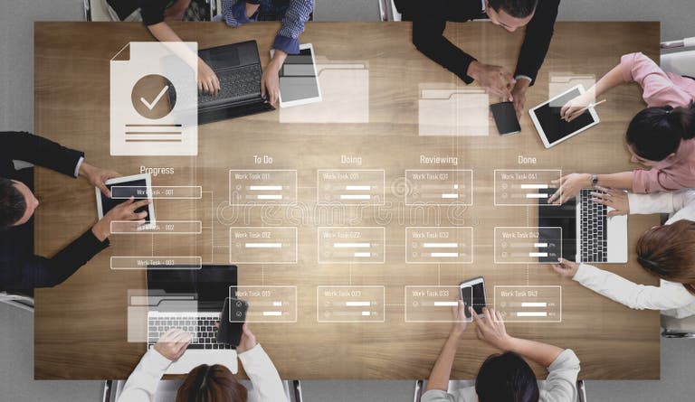 Task Management Workflow and Project Progress Tracker Vouch Stock Image ...