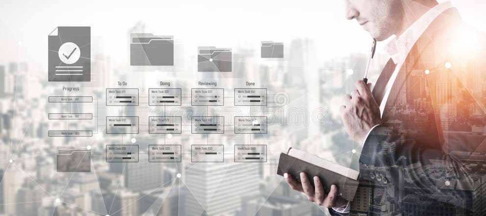 Task Management Workflow and Project Progress Tracker Vouch Stock Image ...