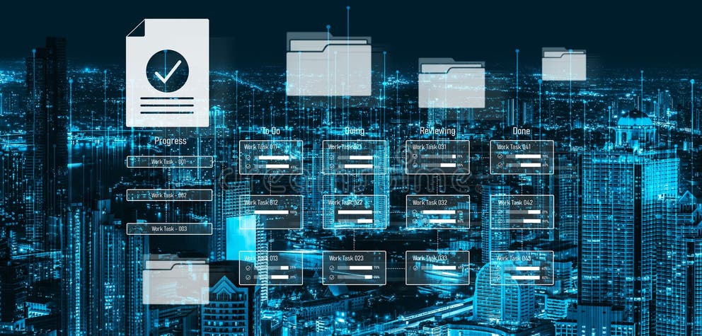 Task Management Workflow and Project Progress Tracker Vouch Stock Image - Image of task ...