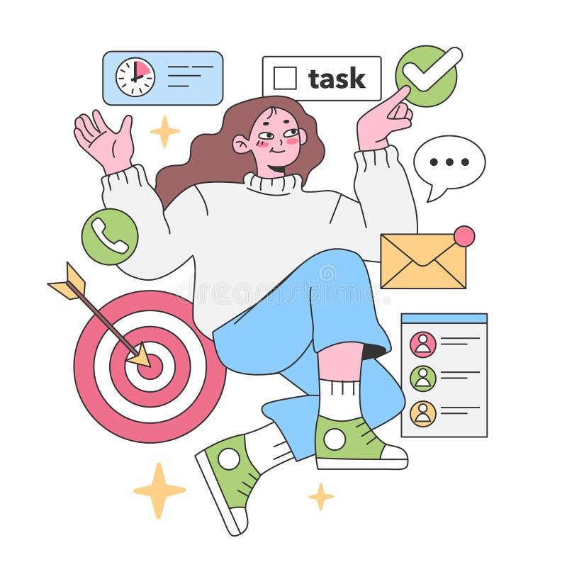 Task Mastery Concept. Flat Vector Illustration. Stock Vector ...
