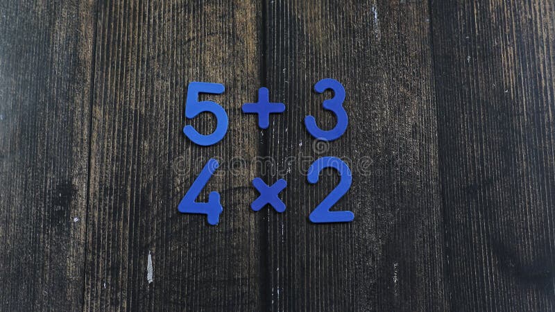 Task in Mathematics. Mathematics Problem for Children Stock Photo ...