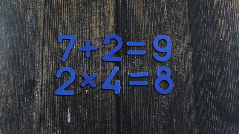 Task in Mathematics. Mathematics Problem for Children Stock Photo ...