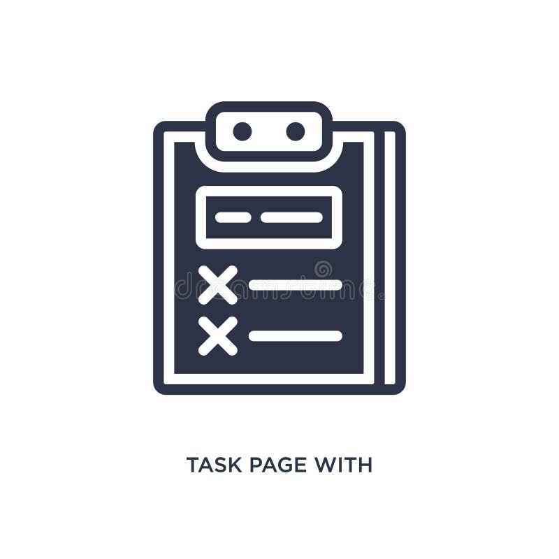 Task Icon in Different Style Vector Illustration. Two Colored and Black ...