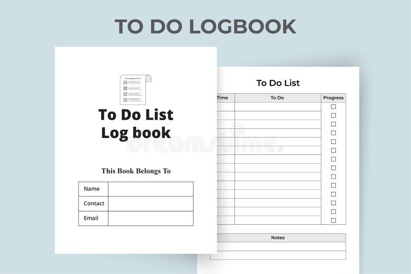 Task Planner Notebook. Tasklist Line Art Vector. To Do Task Log Book ...