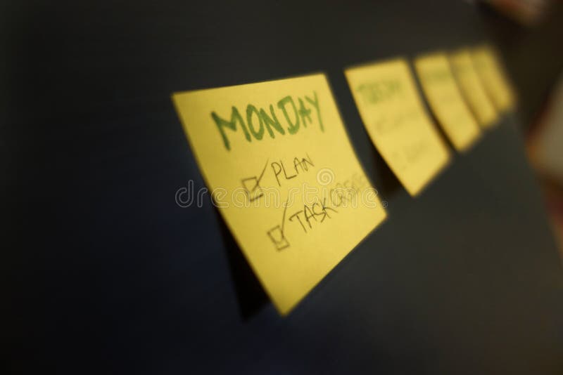 Task planning stock photo. Image of notes, task, meetings - 58520374