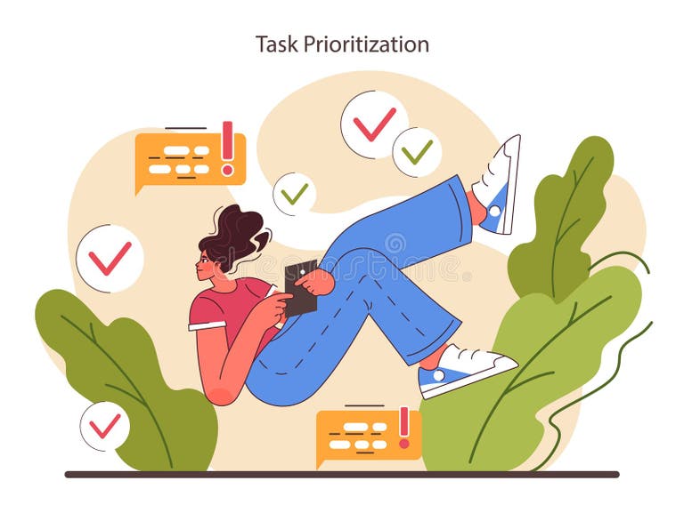 Task Prioritization. Effective and Competent Office Worker Time Stock ...