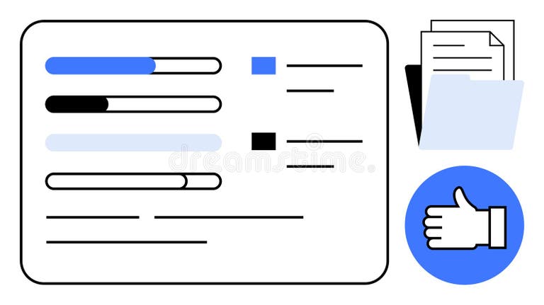 Task Progress Tracking with File Management and Positive Feedback Icon ...